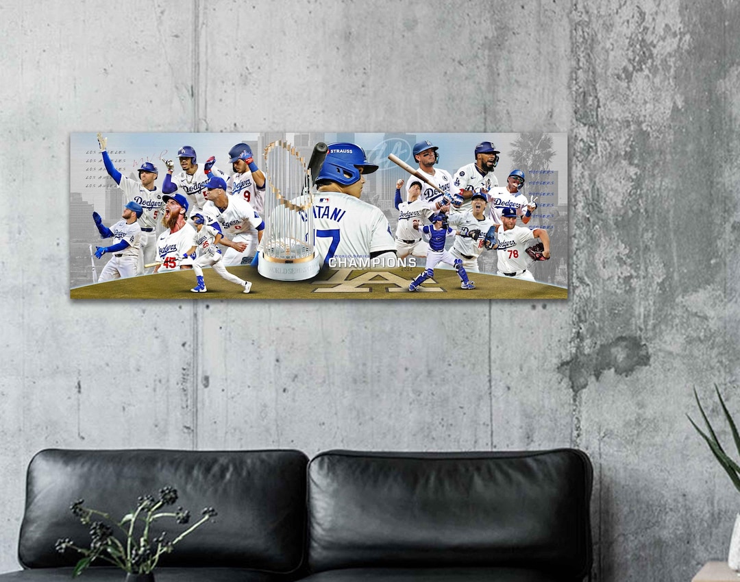 Los Angeles Dodgers Canvas Print - World Series 2024 Champions - Wall ...