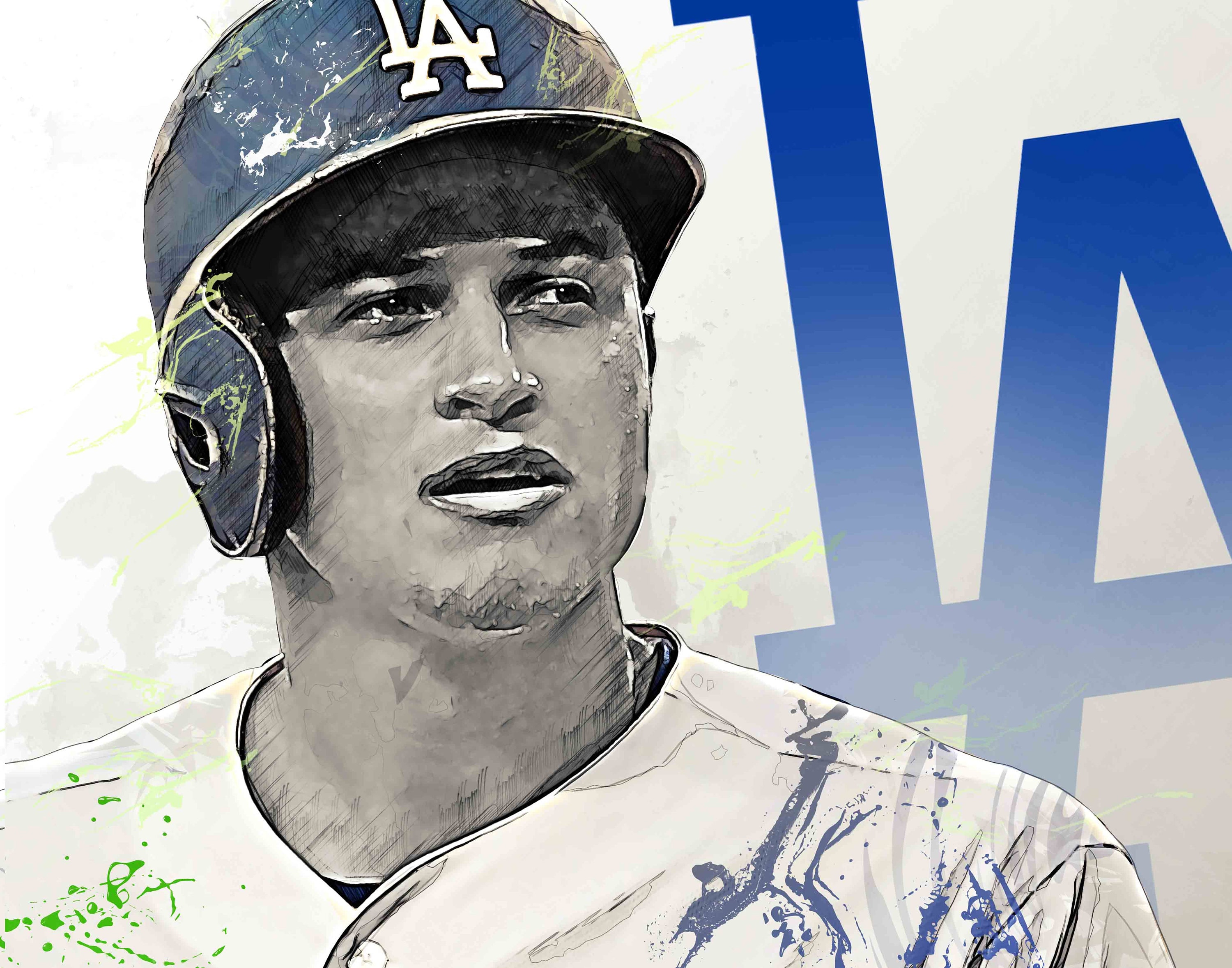Corey Seager Poster Los Angeles Dodgers Canvas Print Wall - Etsy