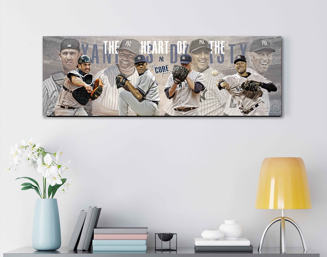 Core Four Canvas Print - New York Yankees - Wall Art, Sports Art Print ...