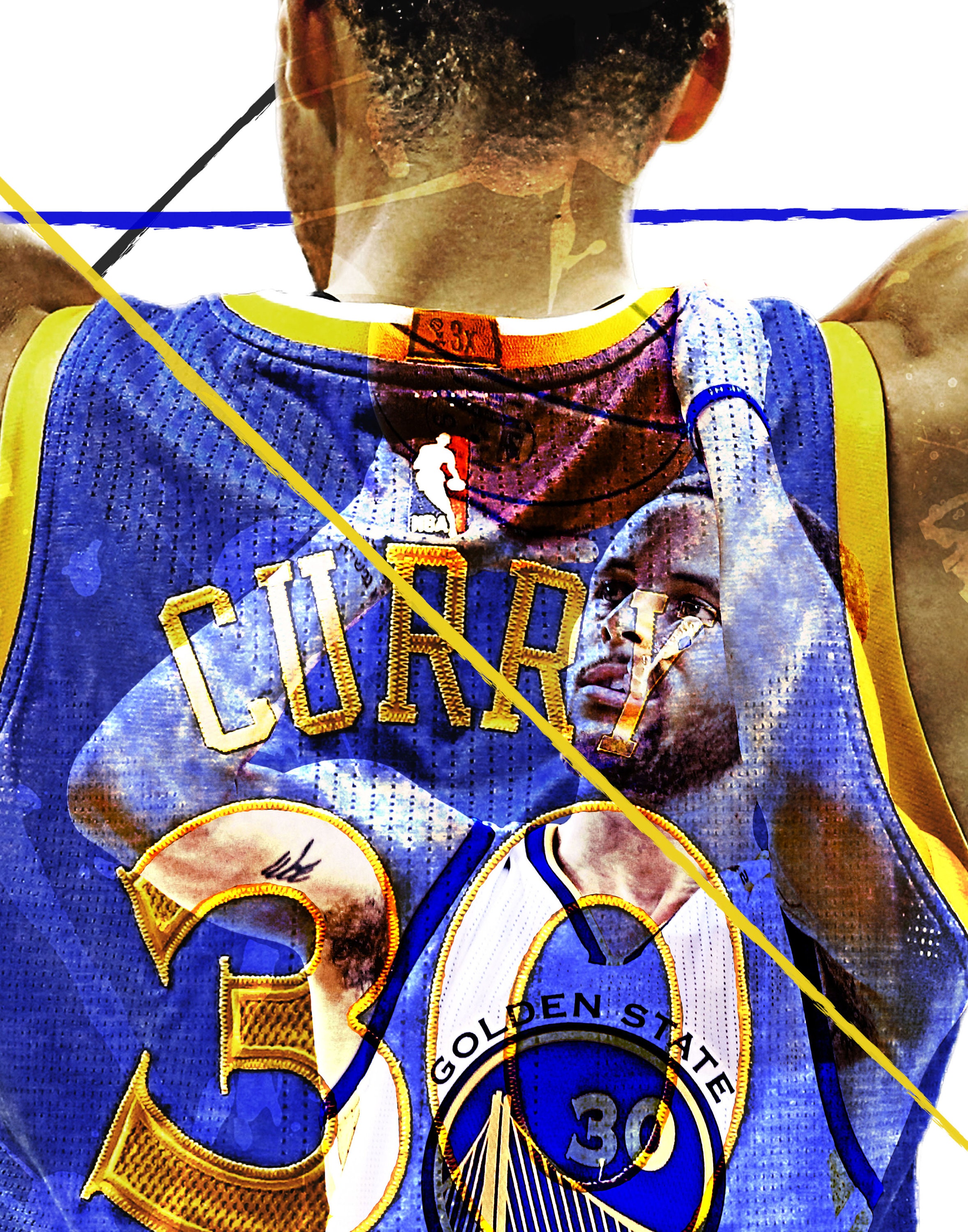 Steph Curry Poster Golden State Warriors Canvas Print | Etsy