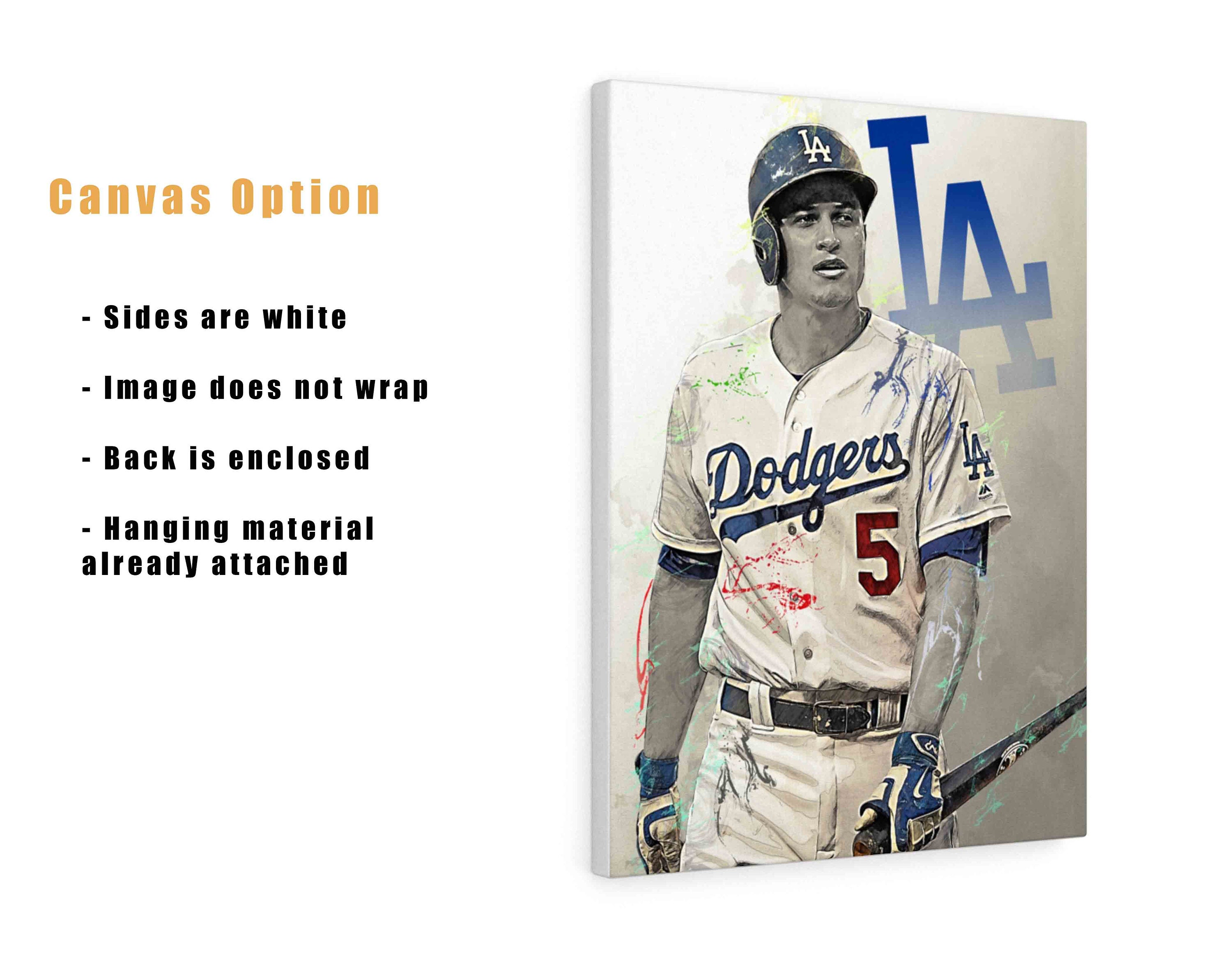 Corey Seager Poster Los Angeles Dodgers Canvas Print Wall | Etsy
