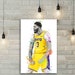 Anthony Davis Poster Los Angeles Lakers Wall Art Sports - Etsy