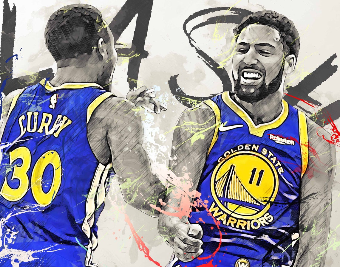 Steph Curry Klay Thompson Poster Golden State Warriors - Etsy