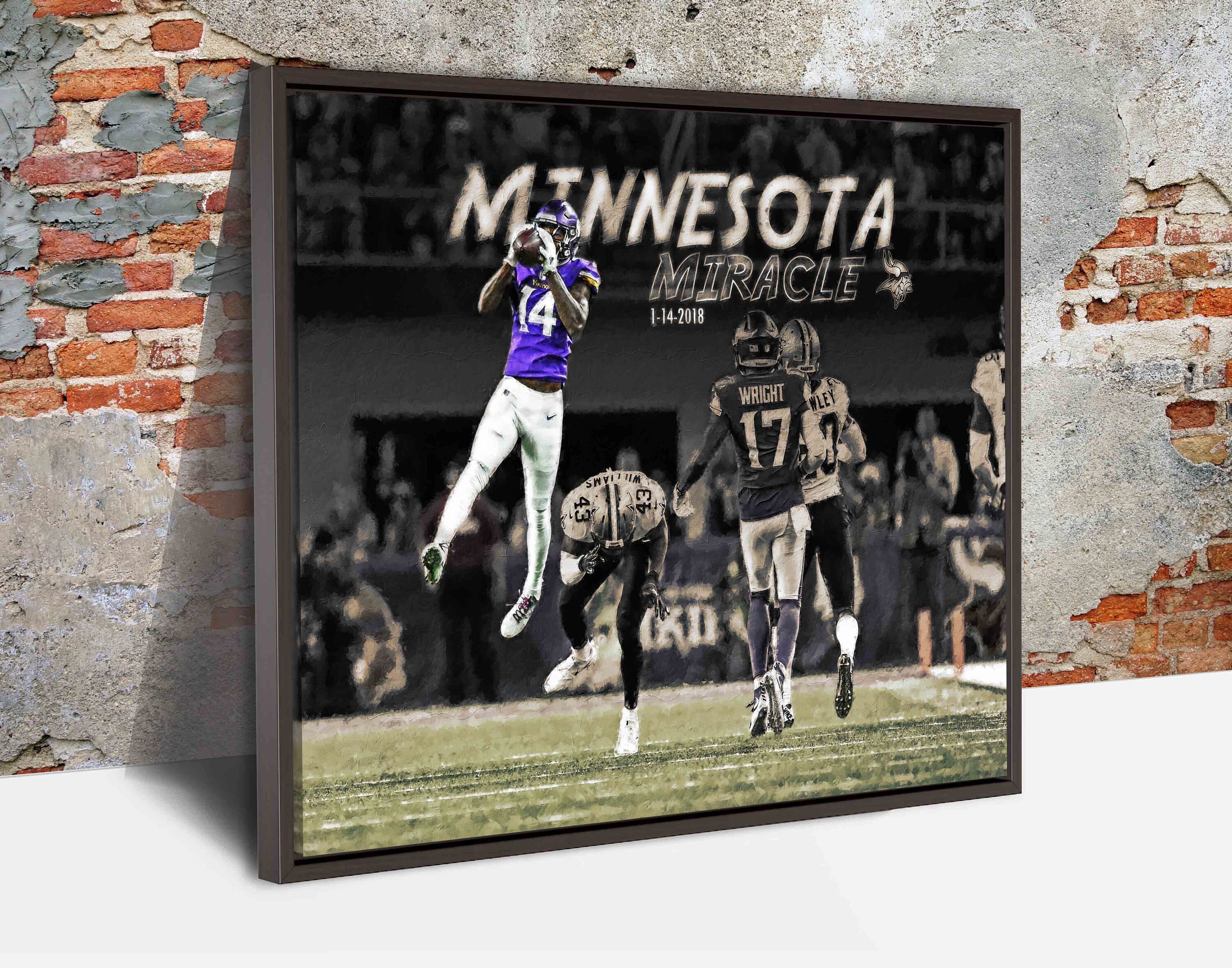 Minnesota Miracle Catch Canvas Print - Minnesota Vikings - Wall Art ...