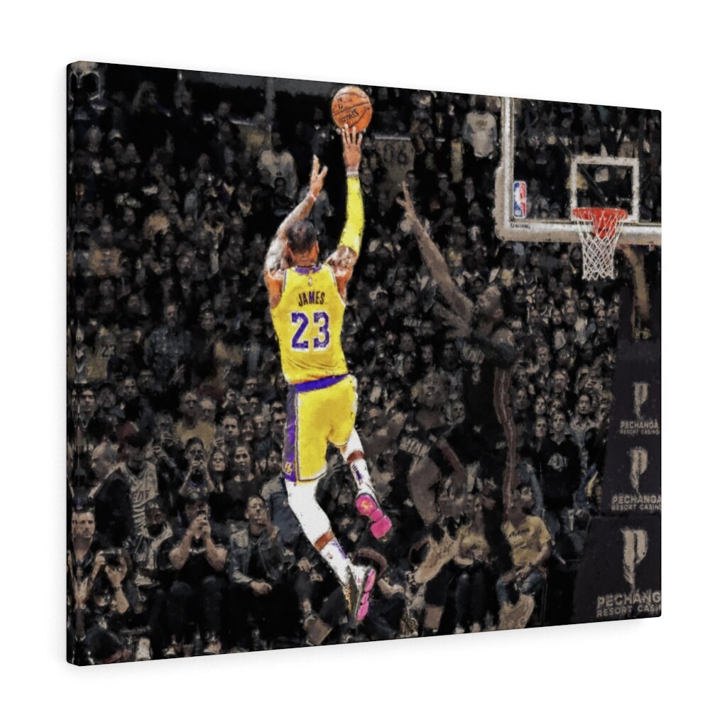 Lebron James Canvas Print Los Angeles Lakers Wall Art - Etsy UK