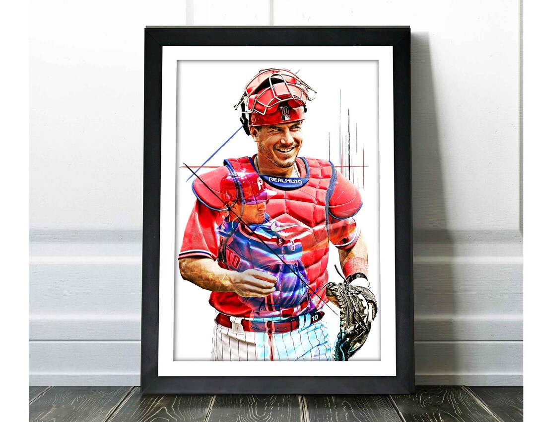 Poster JT Realmuto Philadelphia Phillies toile, art mural, impression d ...