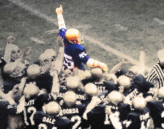 Rudy Ruettiger Carried Off The Field
