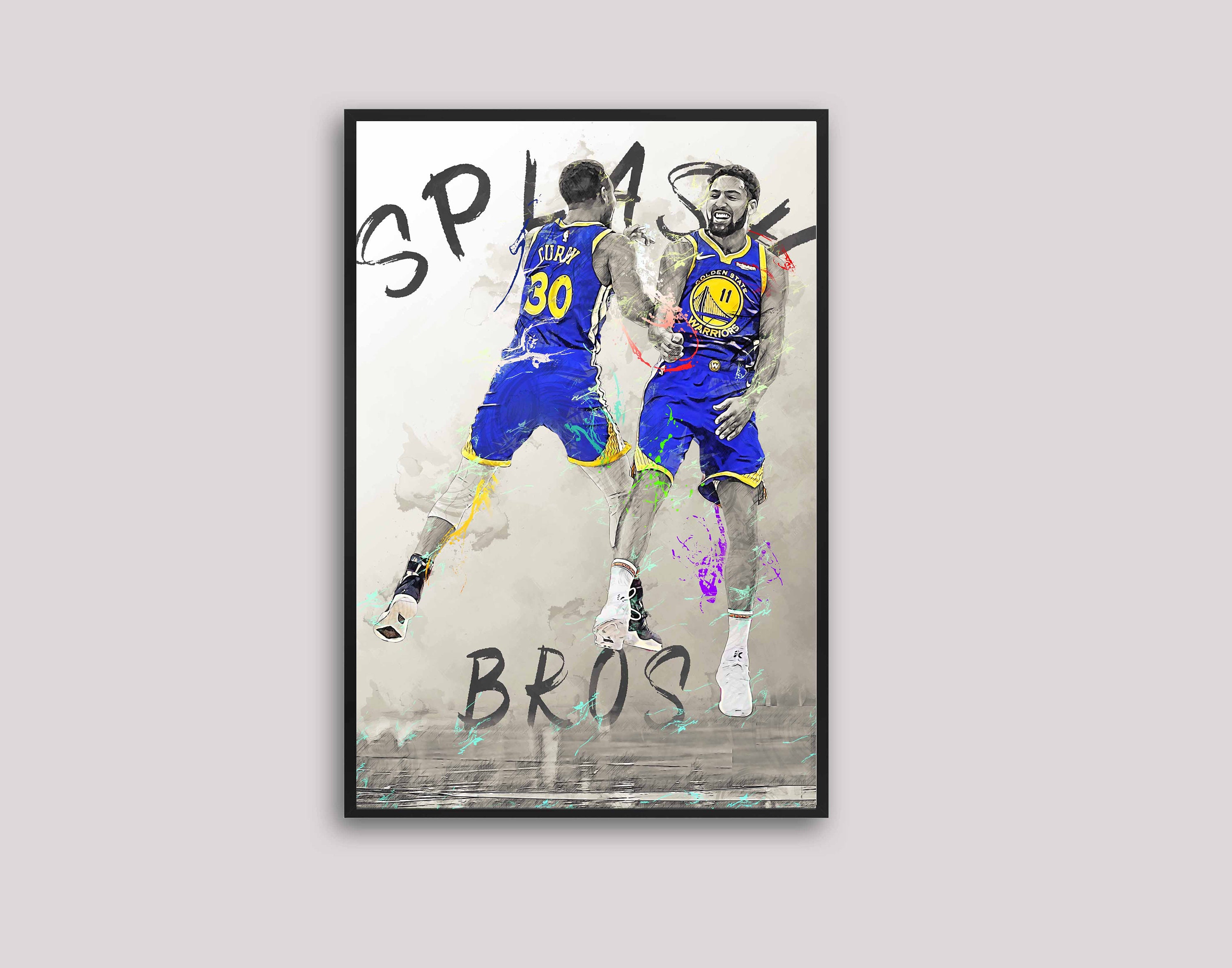 Steph Curry Klay Thompson Poster Golden State Warriors Etsy