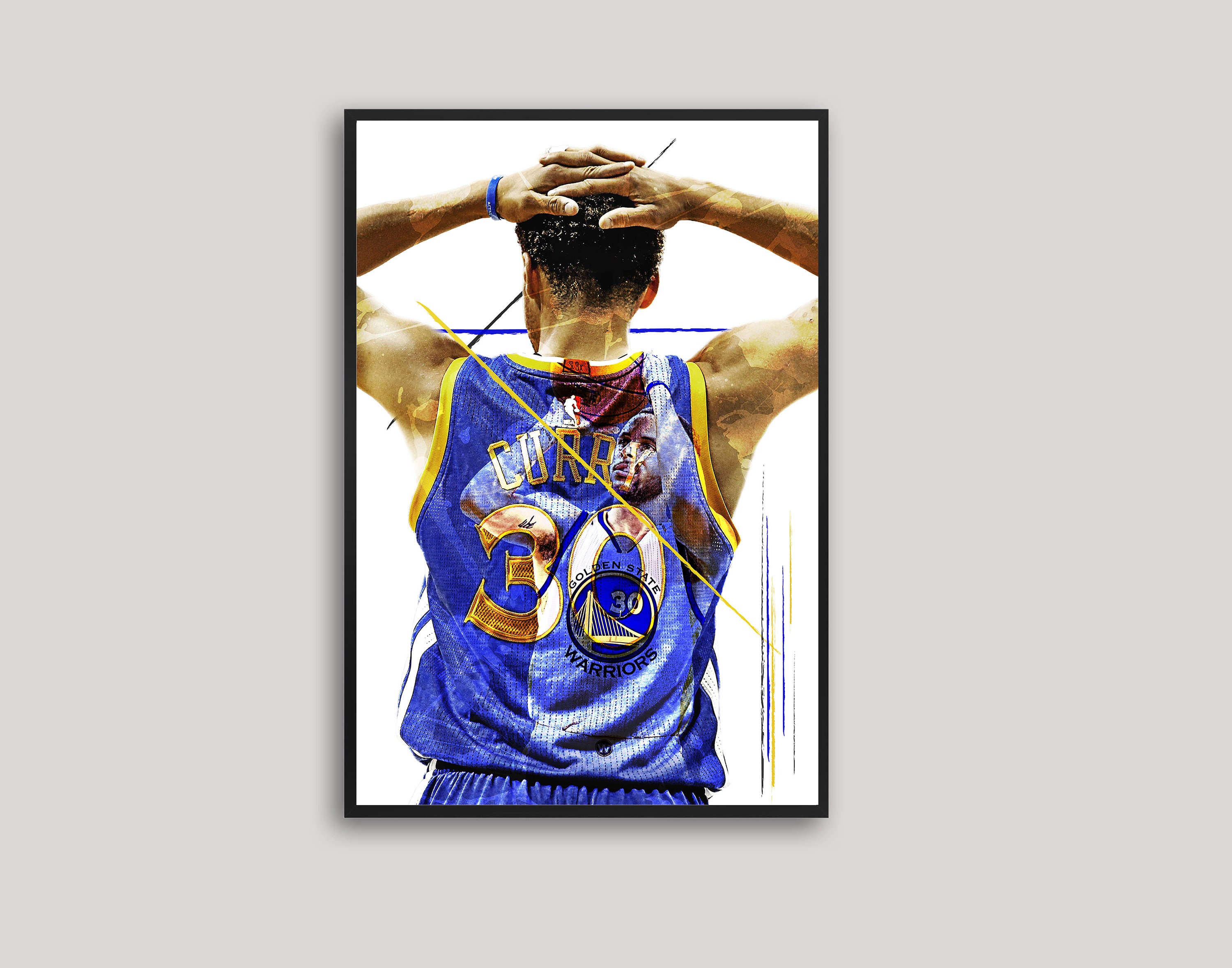 Steph Curry Poster Golden State Warriors Canvas Print | Etsy