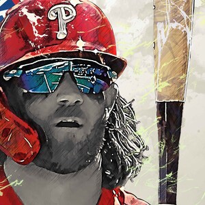 Bryce Harper Poster - Philadelphia Phillies - Canvas Print, Wall Art ...