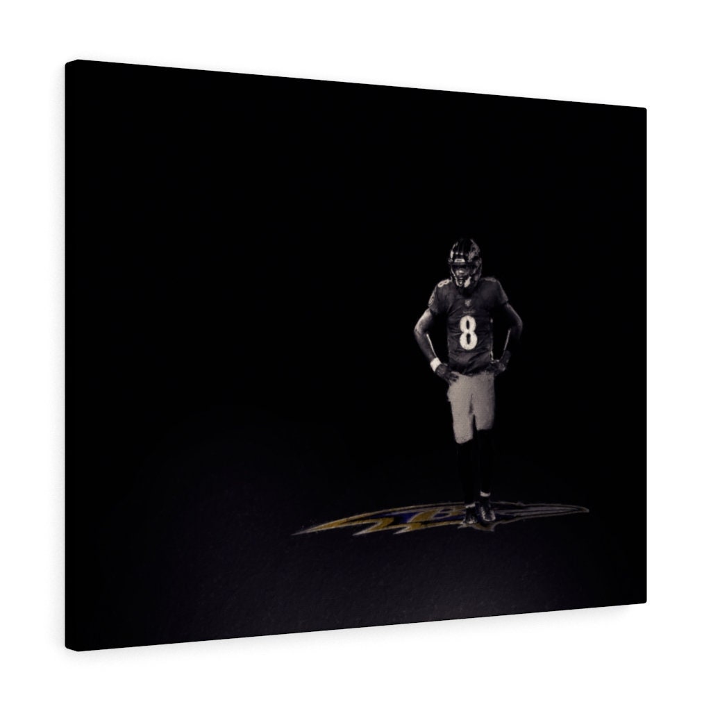 Lamar Jackson Canvas Print Baltimore Ravens Wall Art | Etsy
