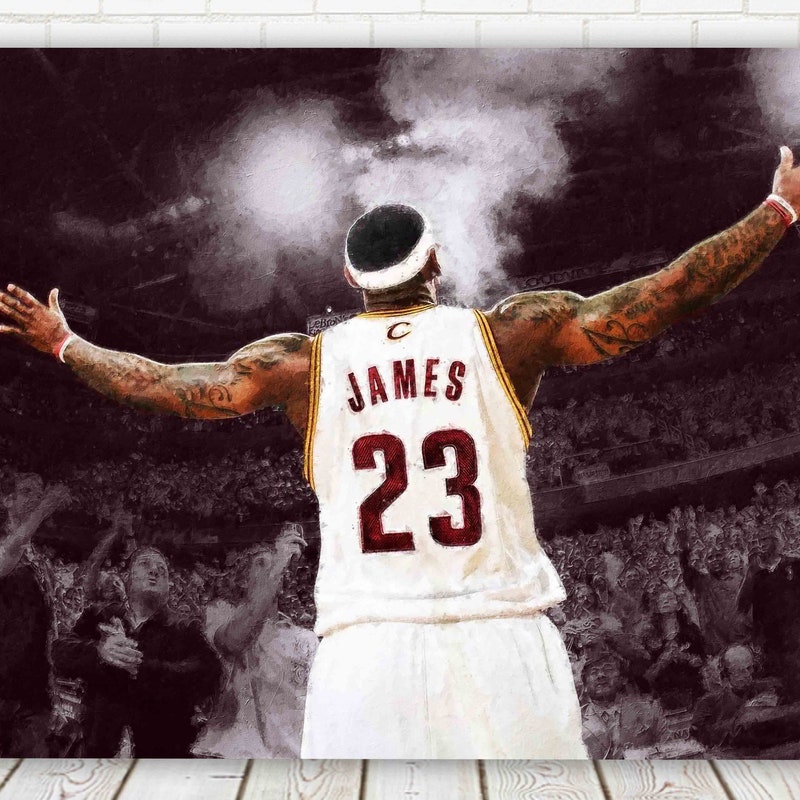 Lebron Painting - Etsy