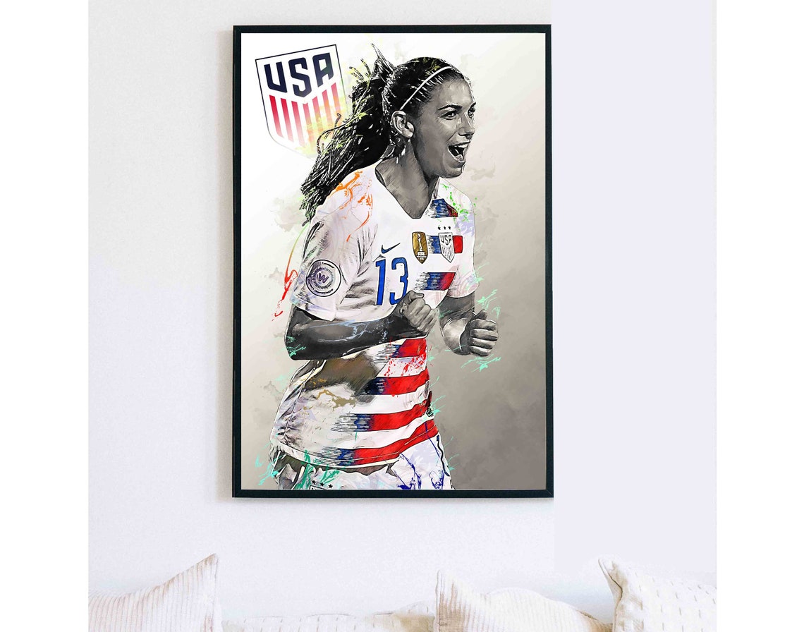 Alex Morgan Poster US Soccer Canvas Print Wall Art - Etsy