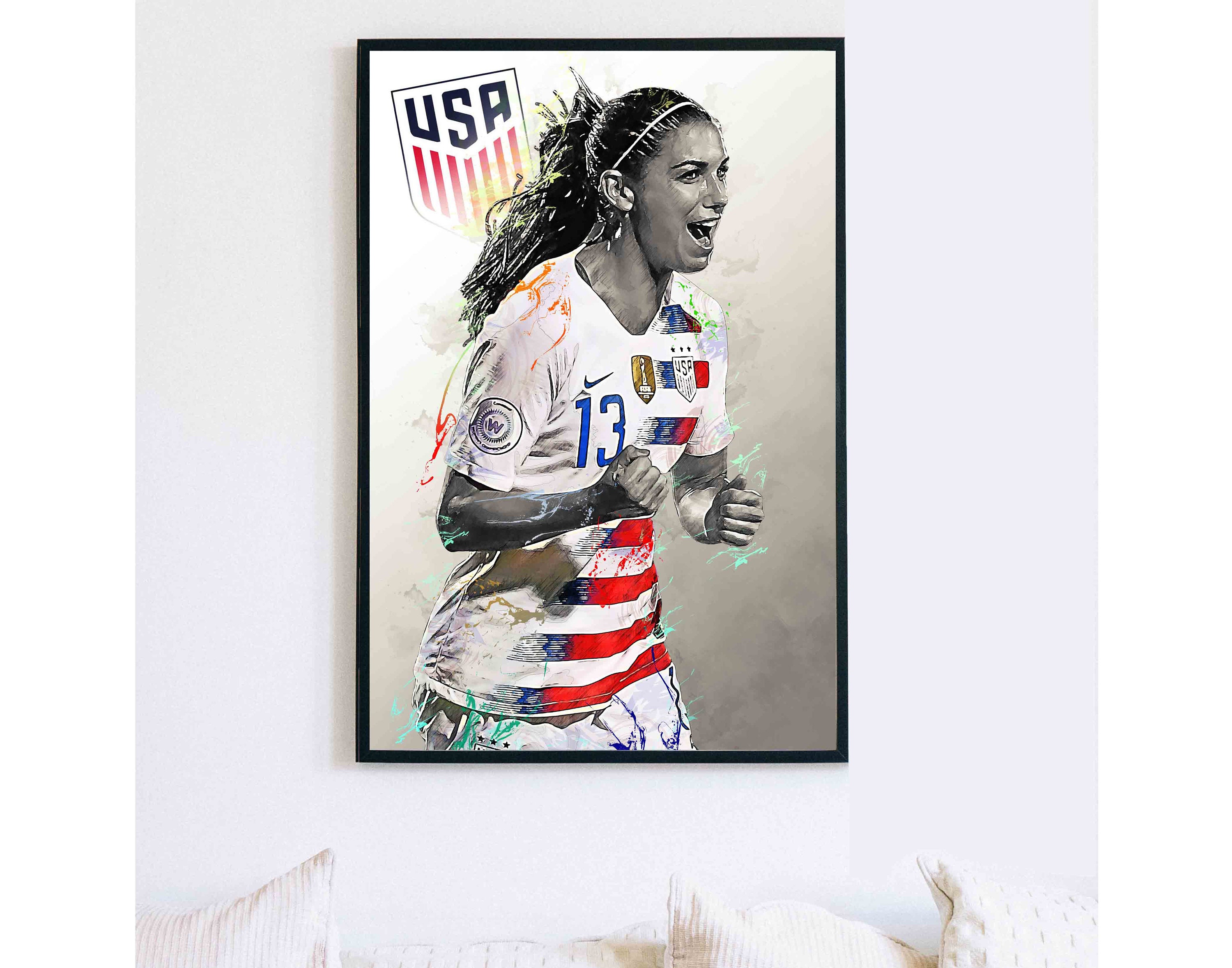 Alex Morgan Poster US Soccer Canvas Print Wall Art - Etsy