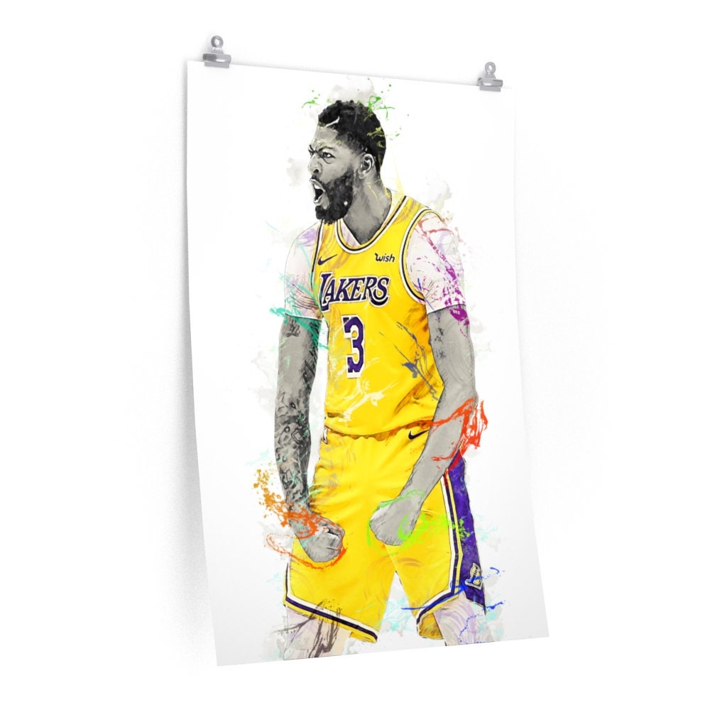 Anthony Davis Poster Los Angeles Lakers Wall Art Sports - Etsy