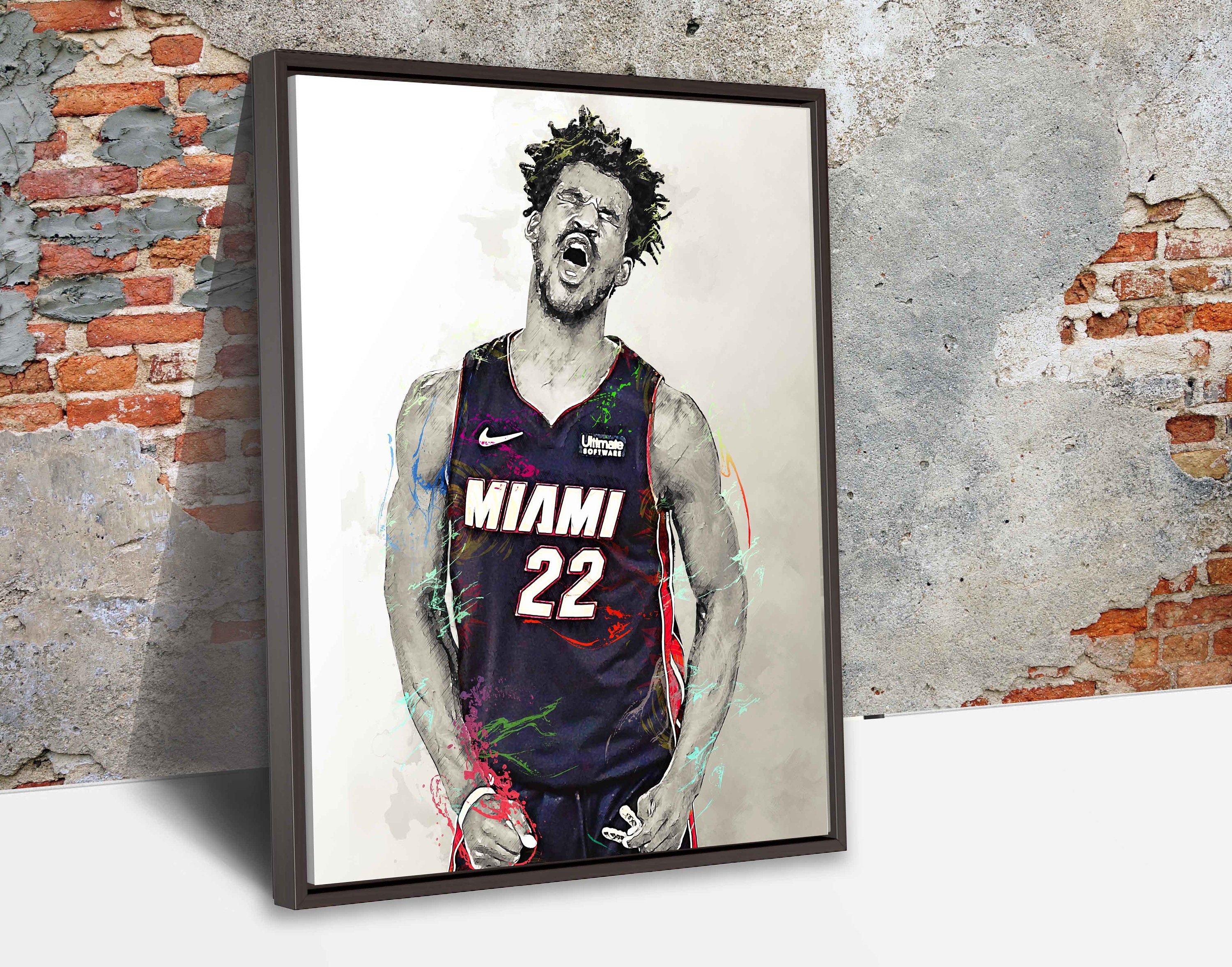 Jimmy Butler Poster Miami Heat Canvas Print Wall Art | Etsy