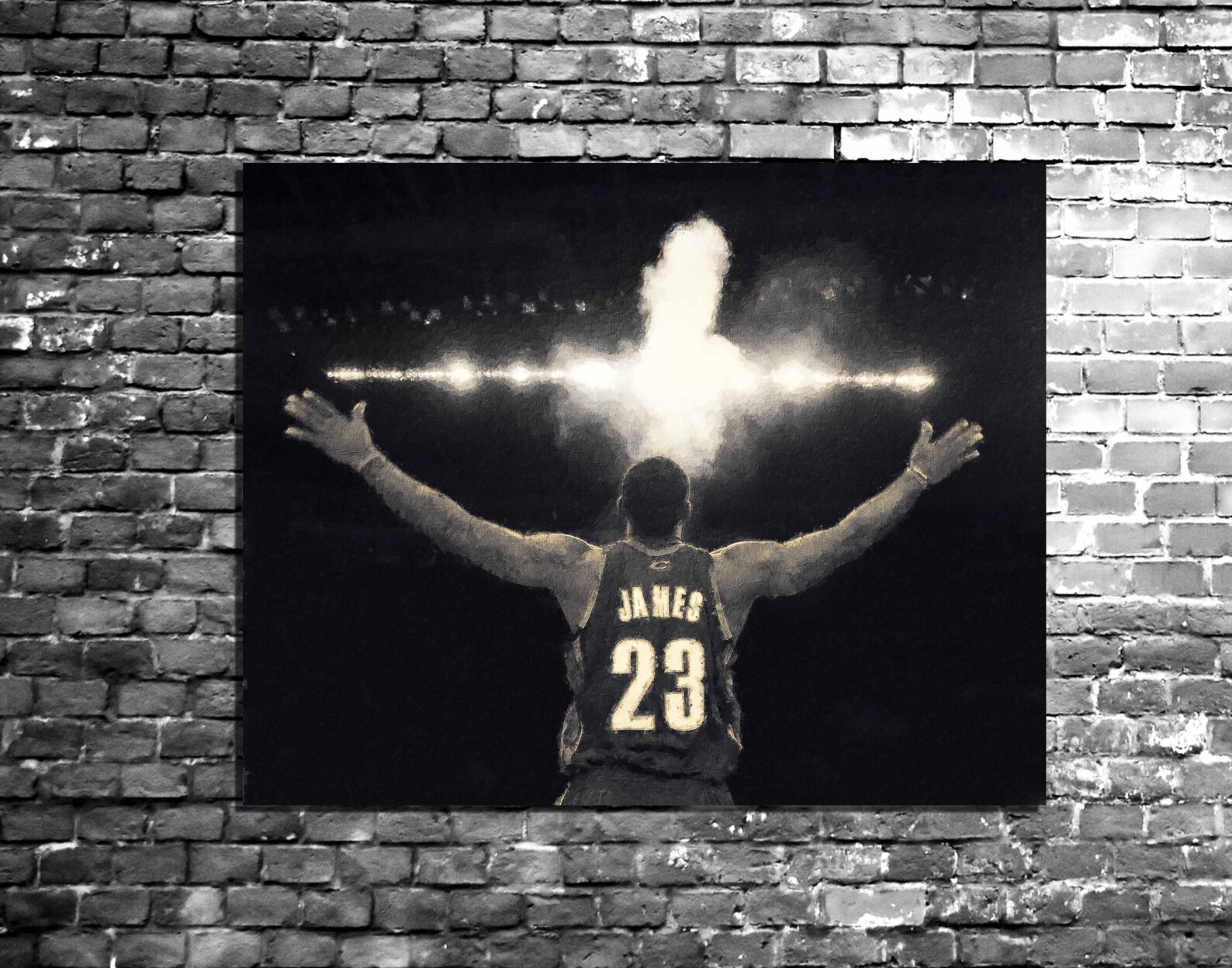 Lebron James Canvas Print - Cleveland Cavaliers - Wall Art, Sports Art ...