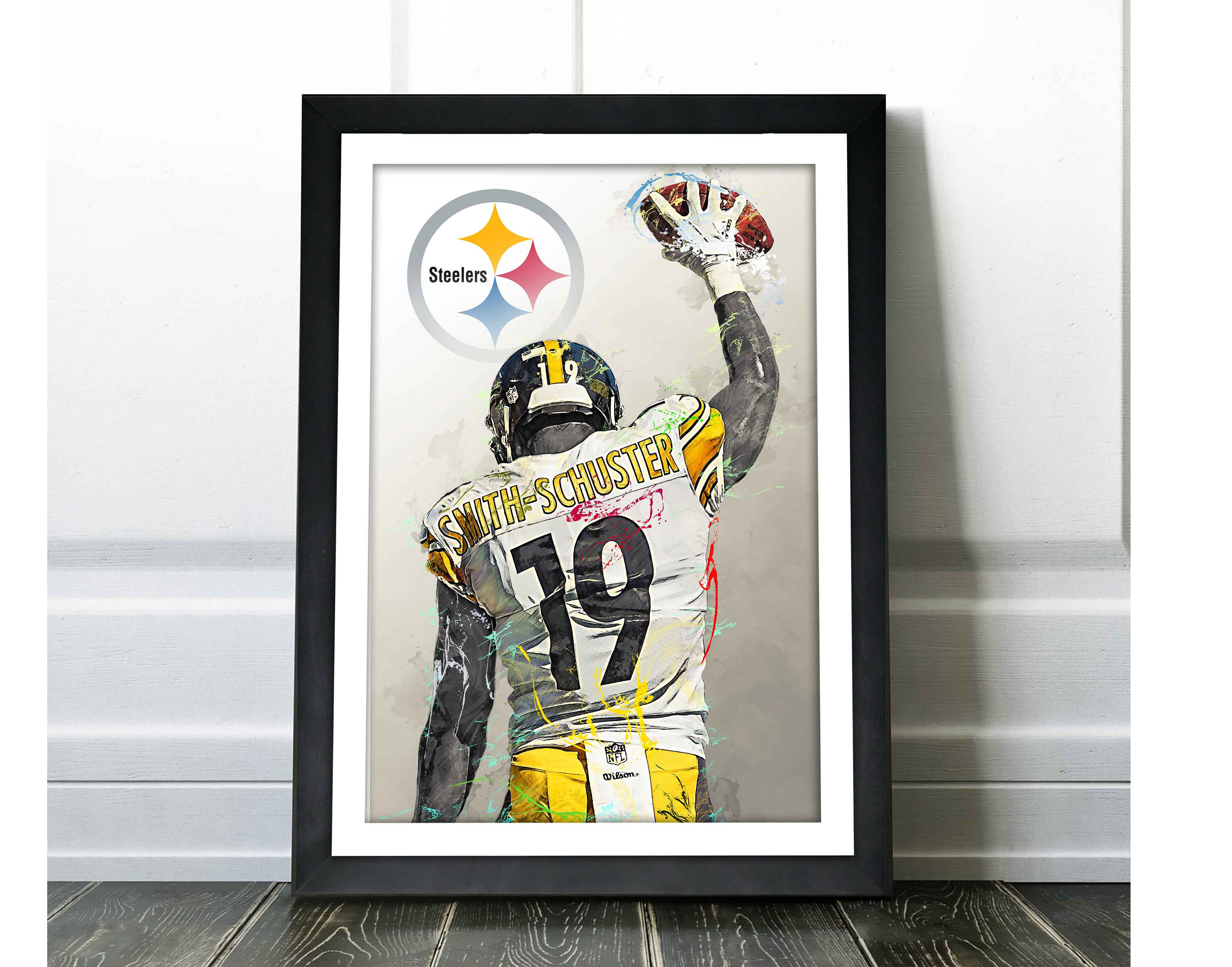 Juju Smith-schuster Poster - Pittsburgh Steelers - Canvas Print, Wall ...