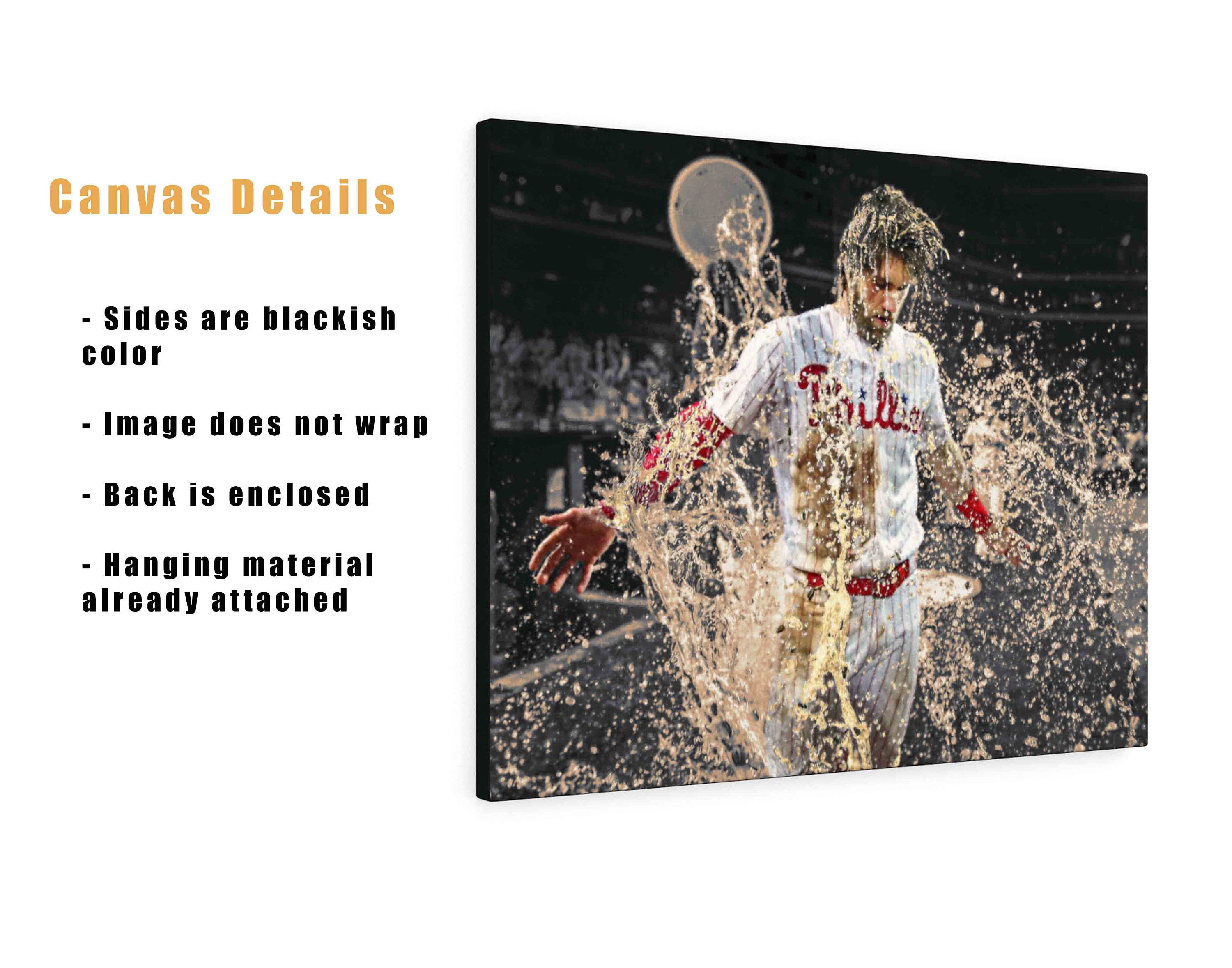 Bryce Harper Canvas Print Philadelphia Phillies Wall Art - Etsy