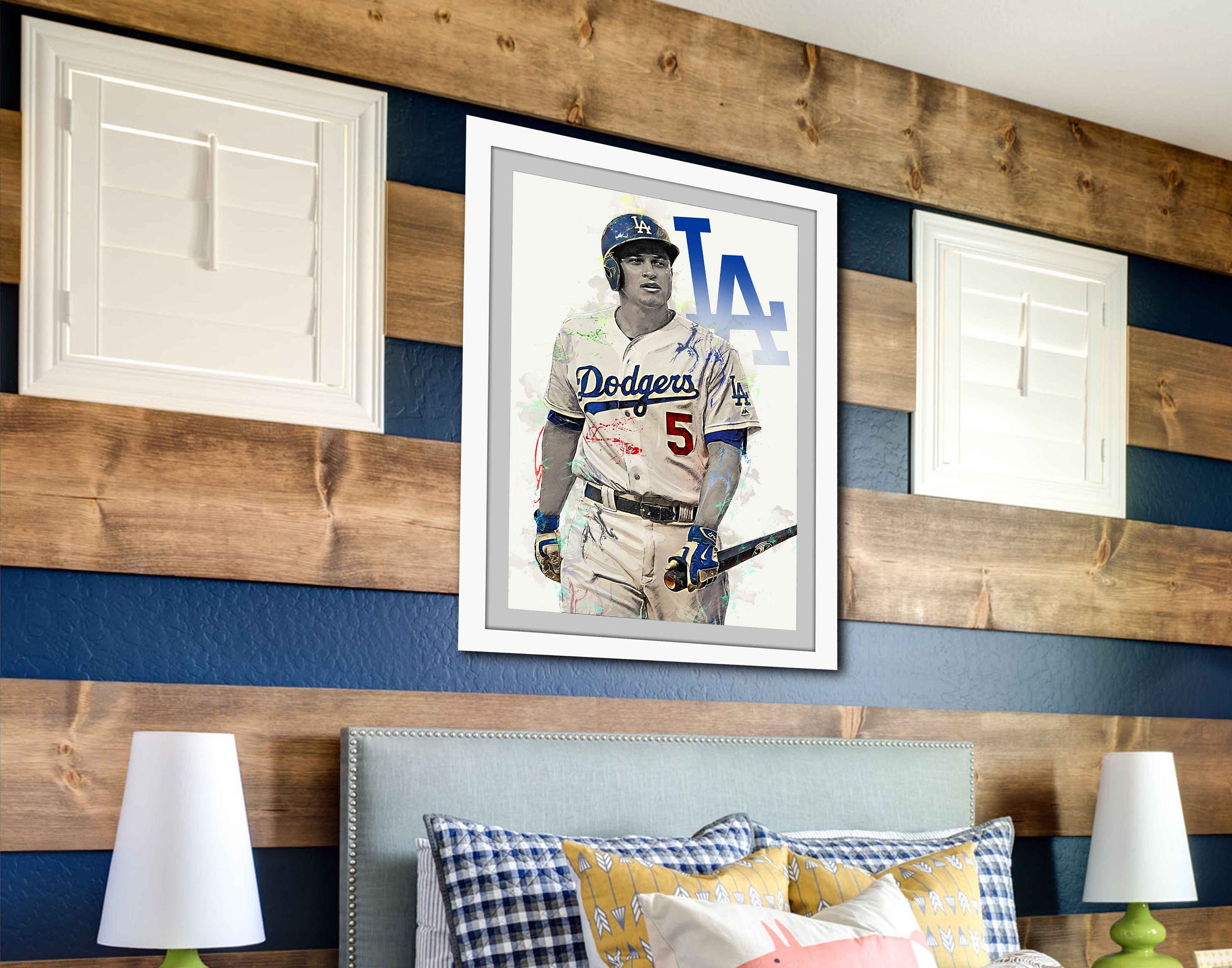 Corey Seager Poster Los Angeles Dodgers Canvas Print Wall - Etsy.de