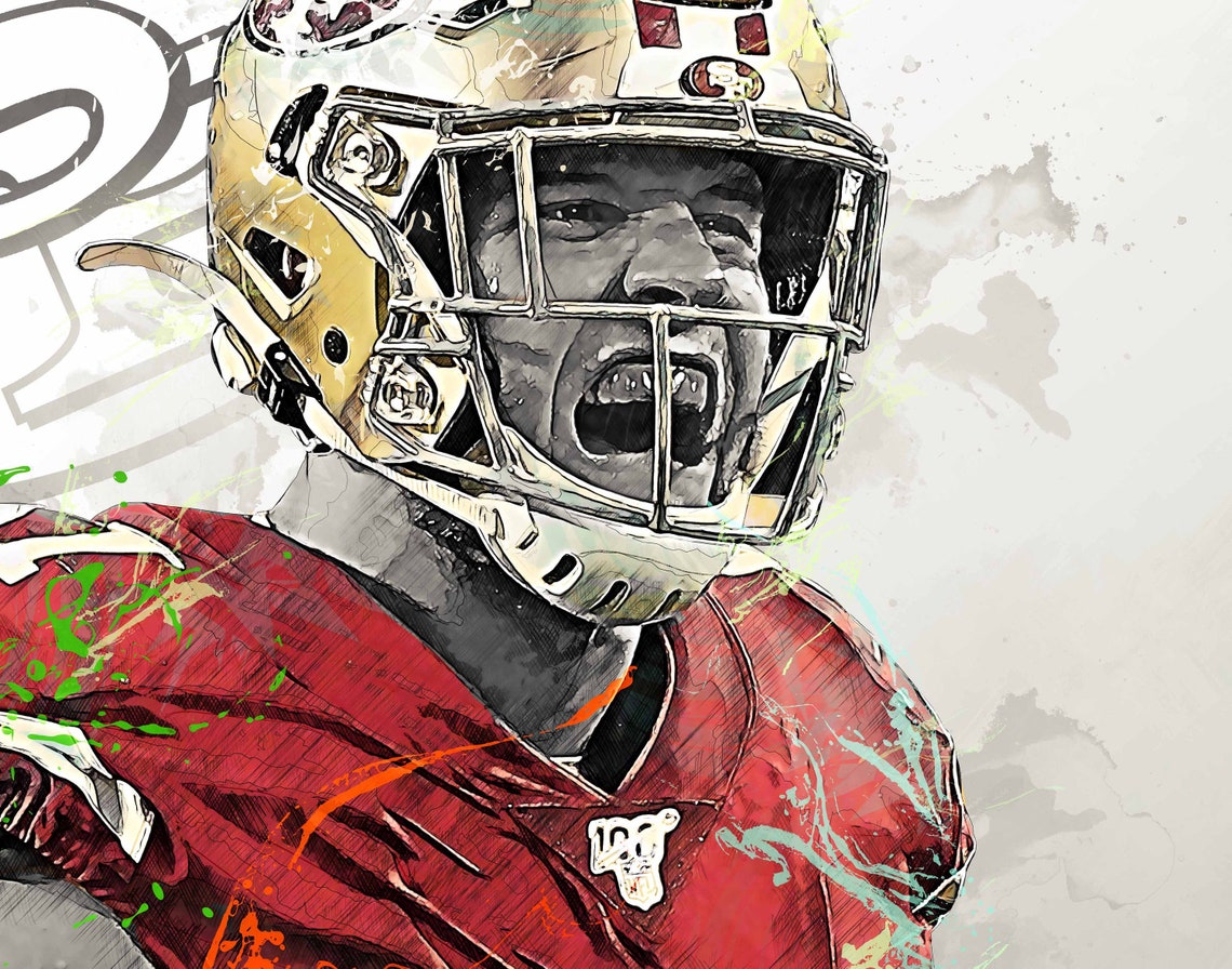 Nick Bosa Poster San Francisco 49ers Canvas Print Wall - Etsy