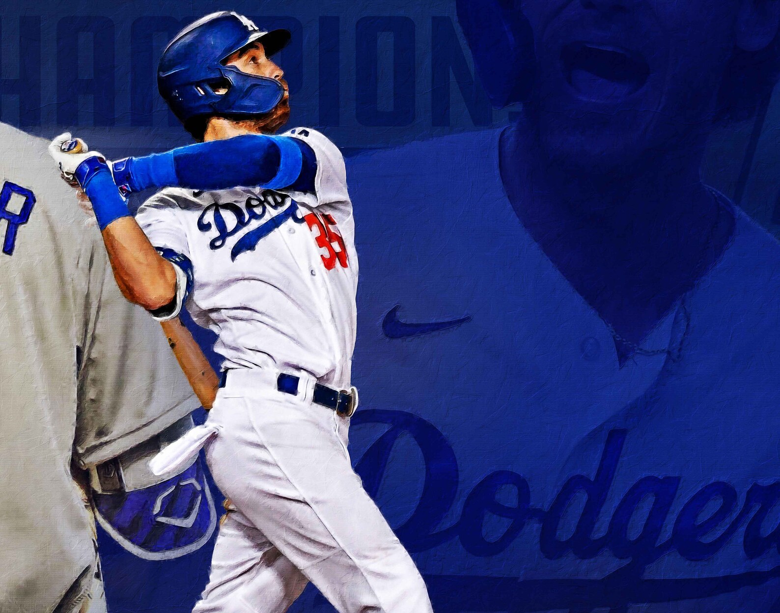 Cody Bellinger Canvas Print Los Angeles Dodgers Wall Art - Etsy