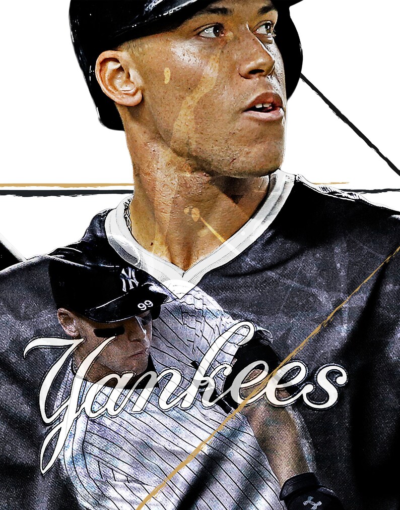 Aaron Judge Poster New York Yankees Wall Art Art Print - Etsy