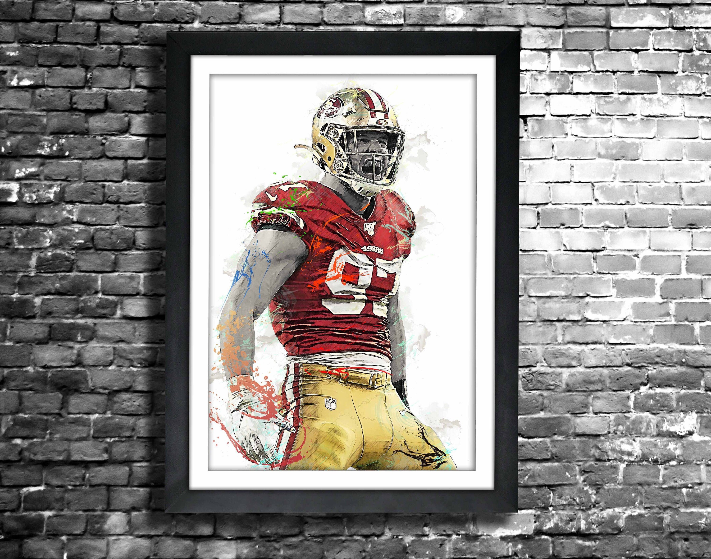 Nick Bosa Poster - San Francisco 49ers - Canvas Print, Wall Art, Sports ...