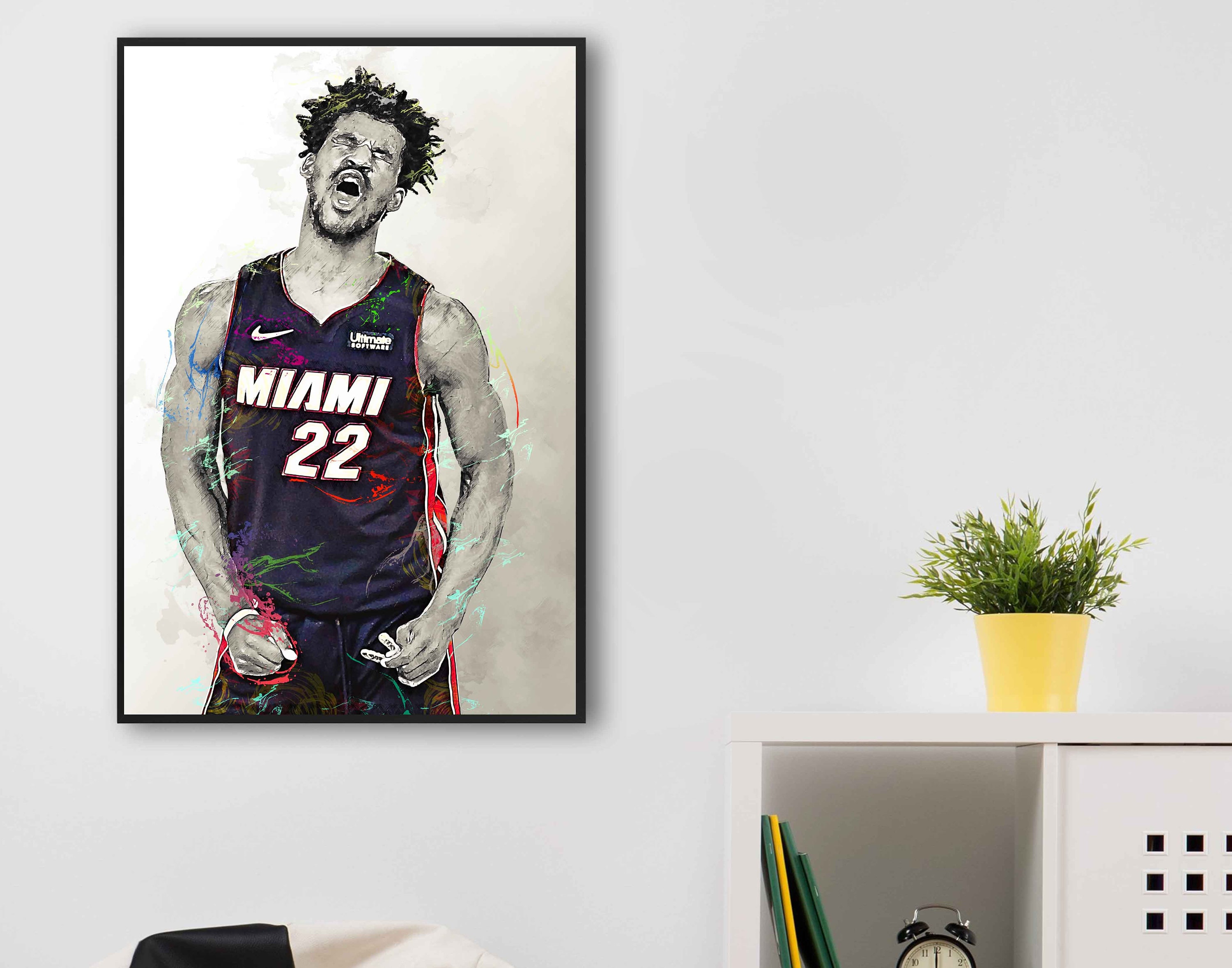 Jimmy Butler Poster Miami Heat Canvas Print Wall Art | Etsy