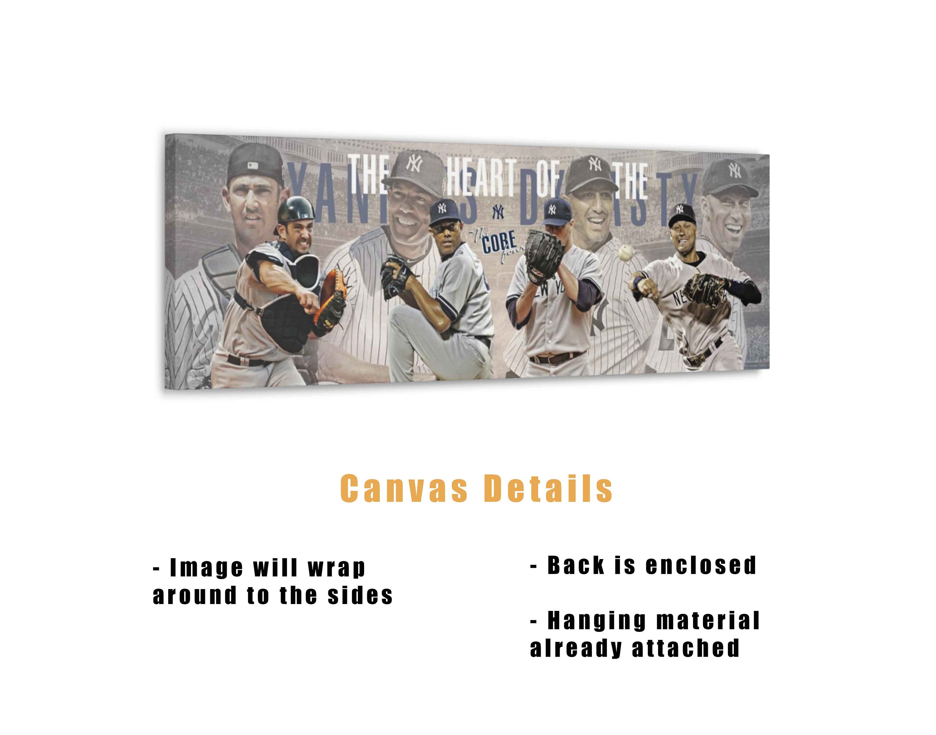 Core Four Canvas Print New York Yankees Wall Art Sports - Etsy
