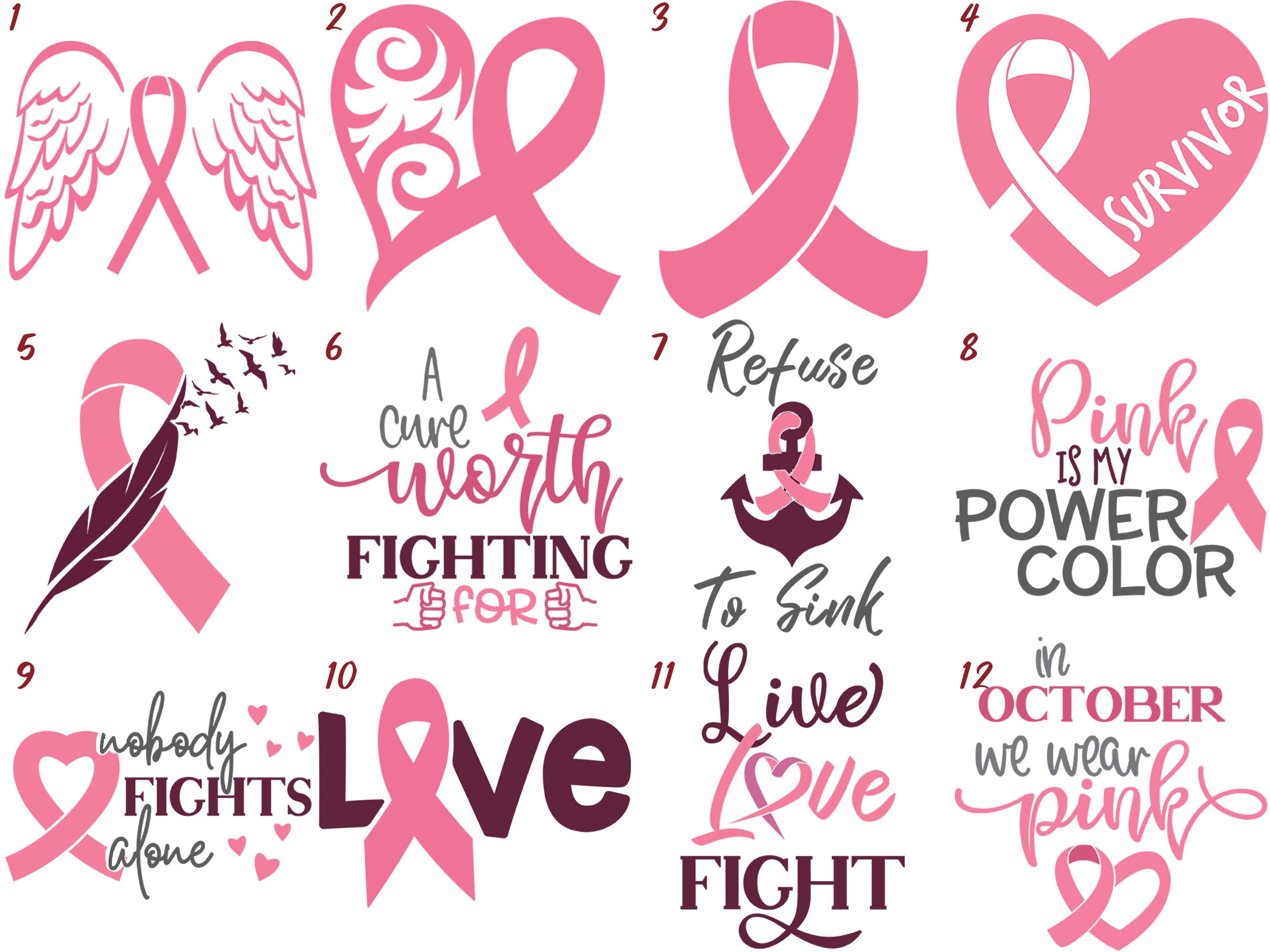 Breast Cancer Survivor Engraved 30oz Stainless Steel Tumbler, Breast ...