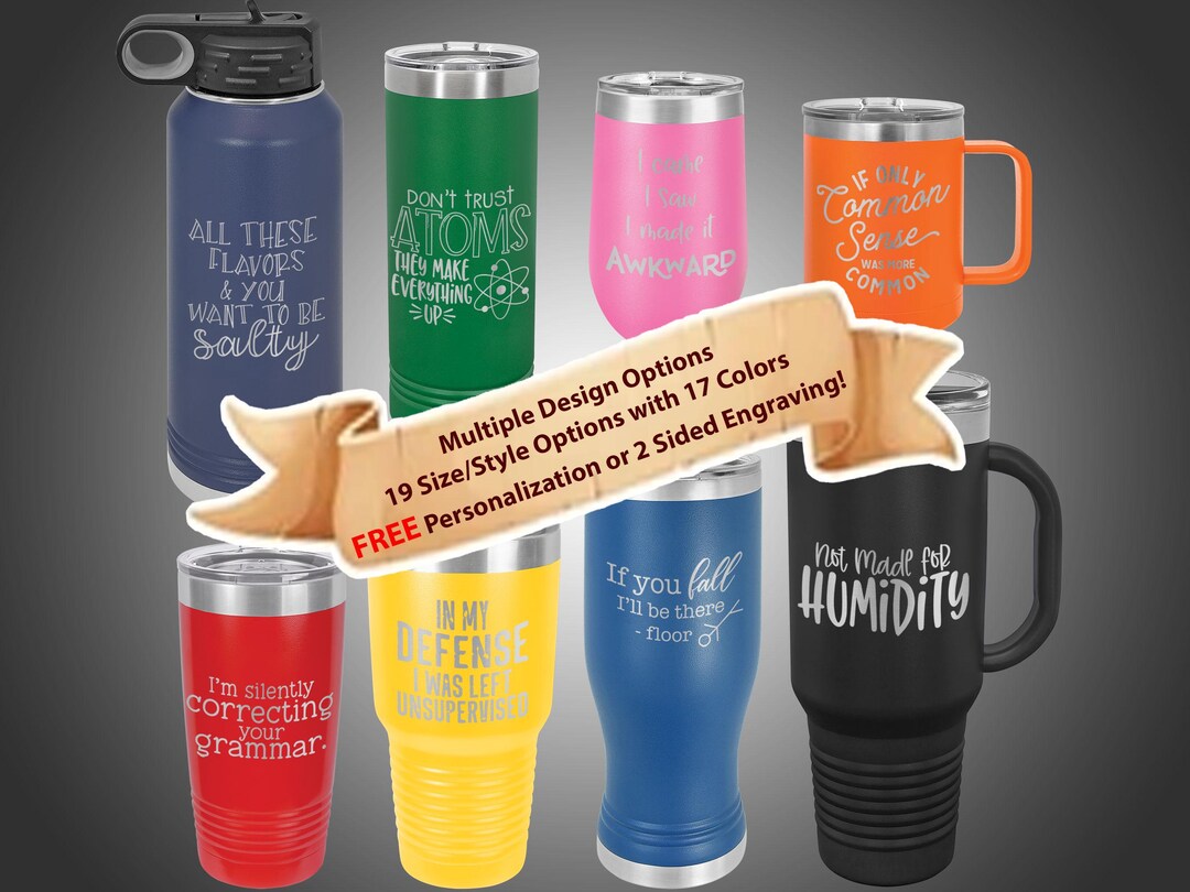 Funny Engraved Stainless Steel 20oz Tumbler, Monday Should Be Optional ...