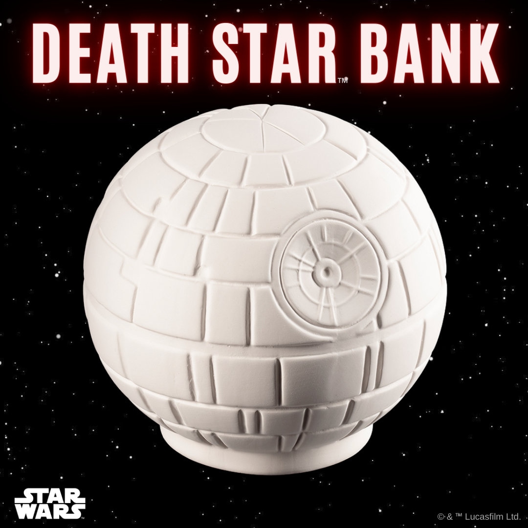 DIY Death Star Ceramic Bank* Ceramic Painting*arts* Crafts* Adults ...