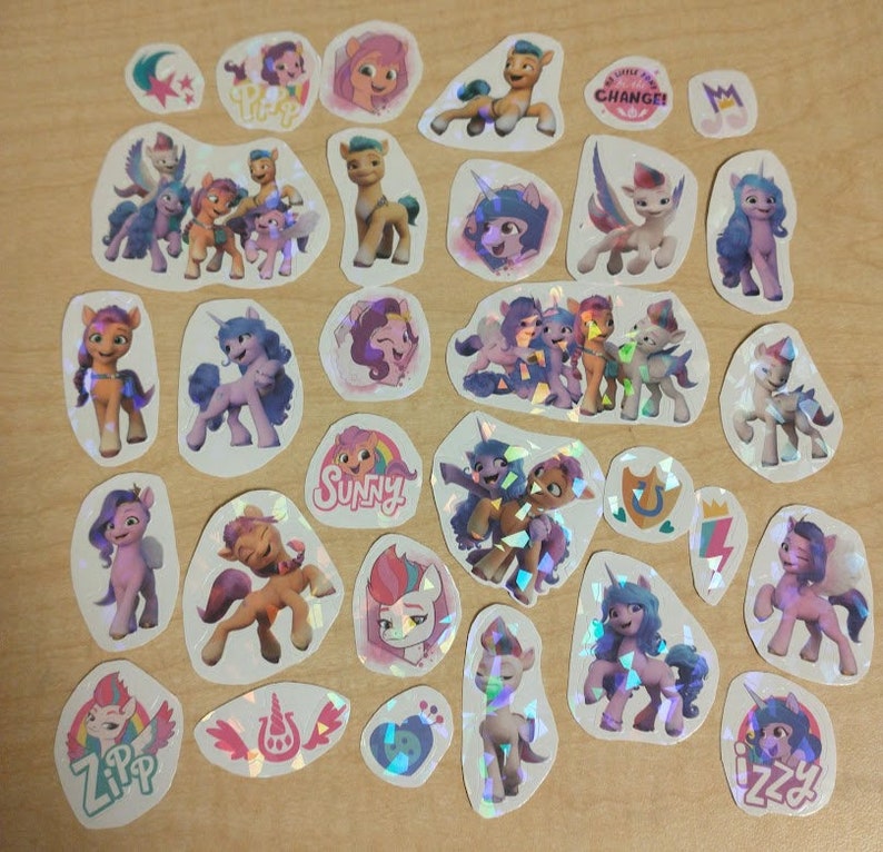 My Little Pony Stickers Pack Customizable - Etsy