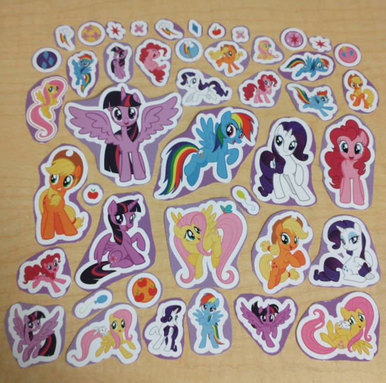 My Little Pony Stickers Pack Customizable - Etsy