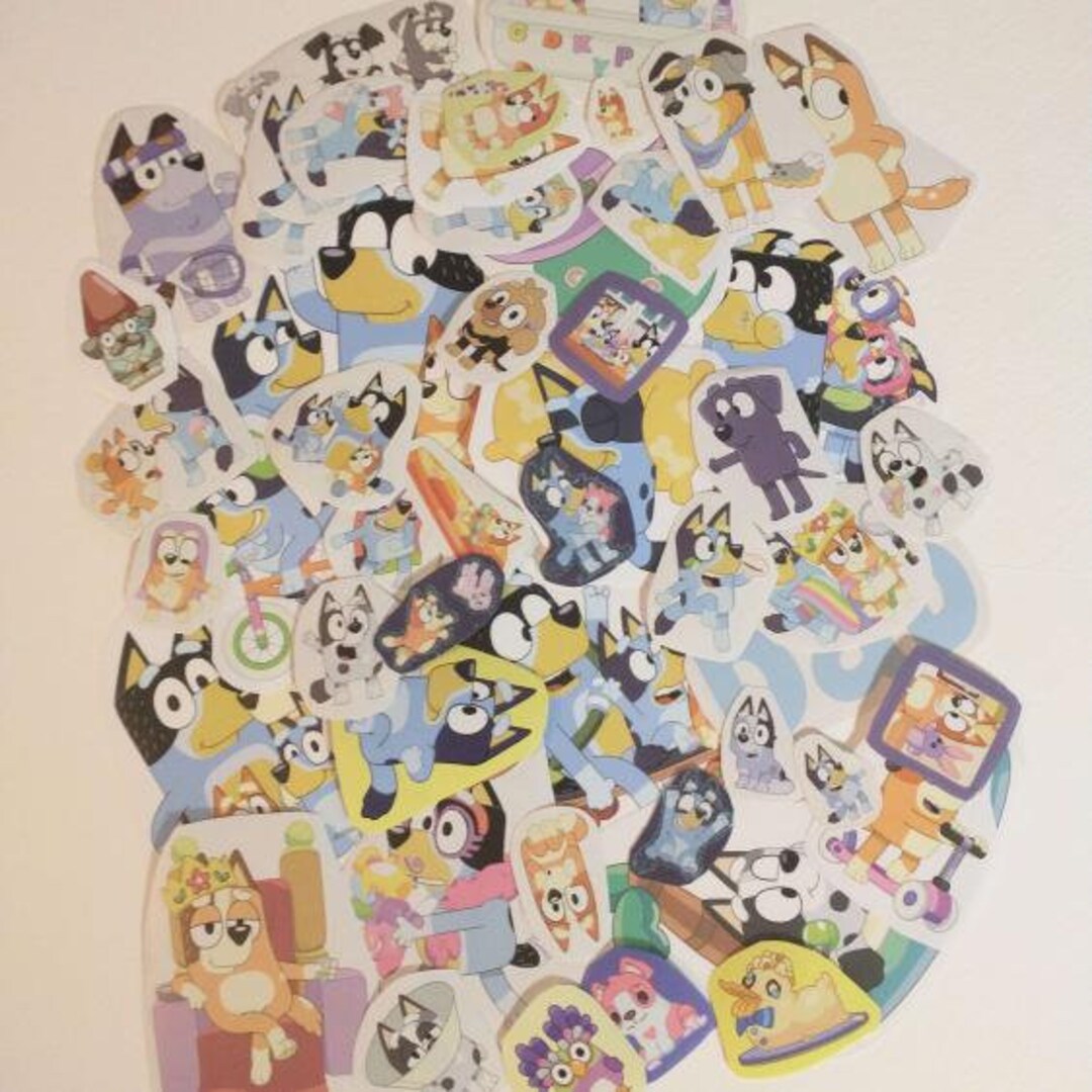Bluey Stickers Pack Customizable - Etsy