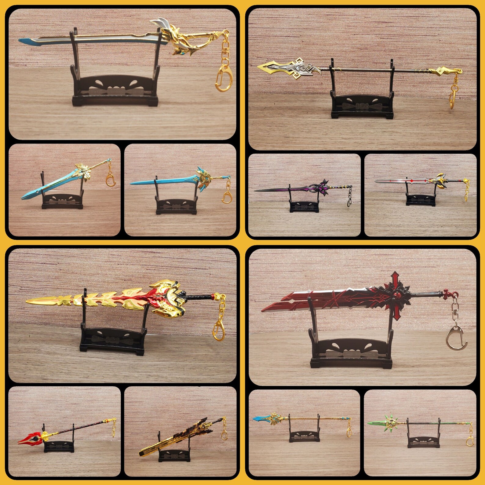 Genshin Impact Weapon Keychain. - Etsy