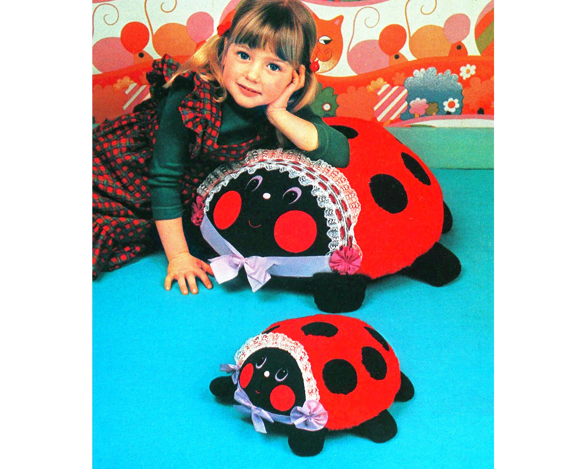 Vintage Ladybug Pillow Pattern Plush Ladybug Stuffed Animal Sewing Pattern - Etsy