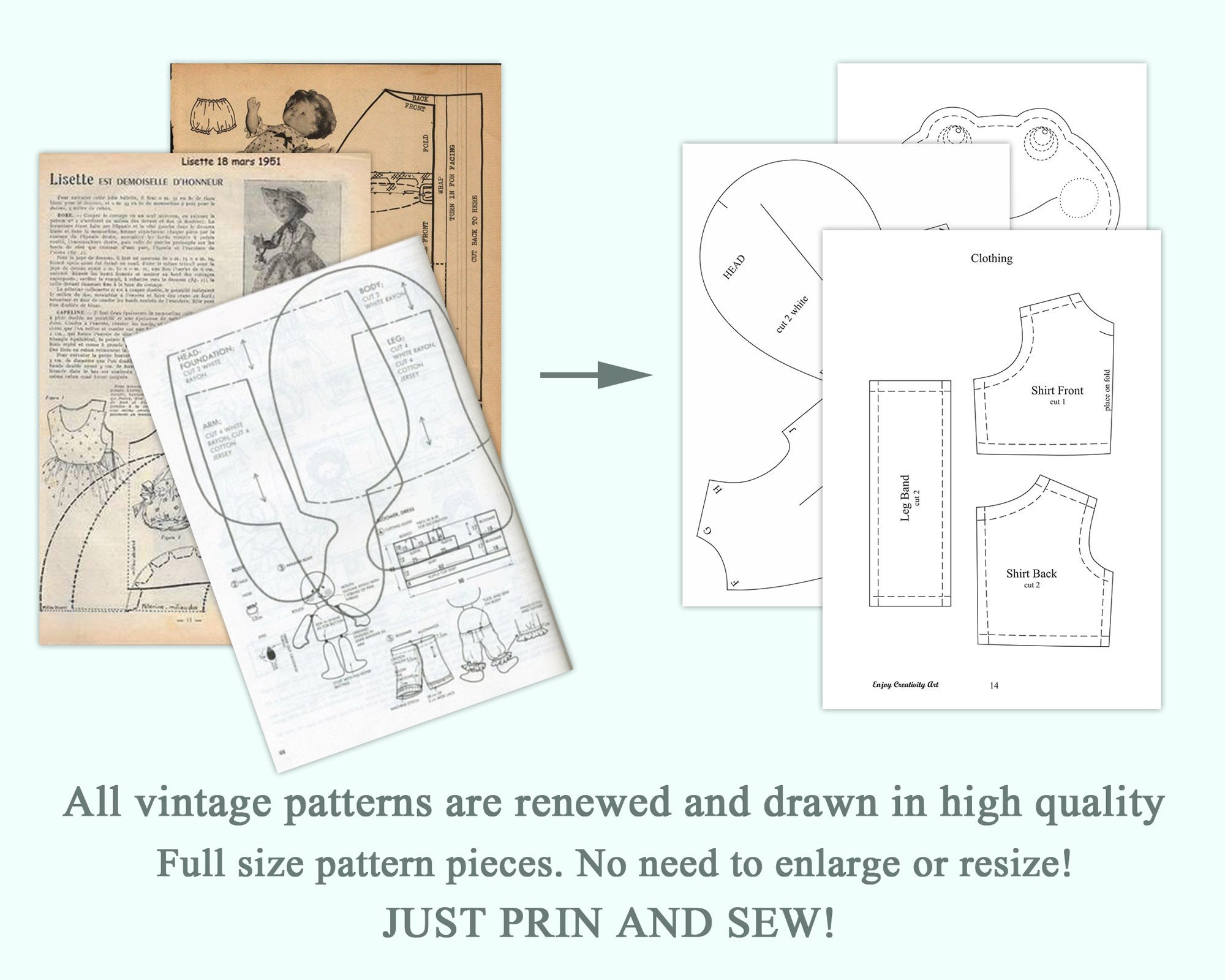 Vintage Stuffed Cat Pillow Pattern PDF Cat Cushion Sewing Pattern - Etsy