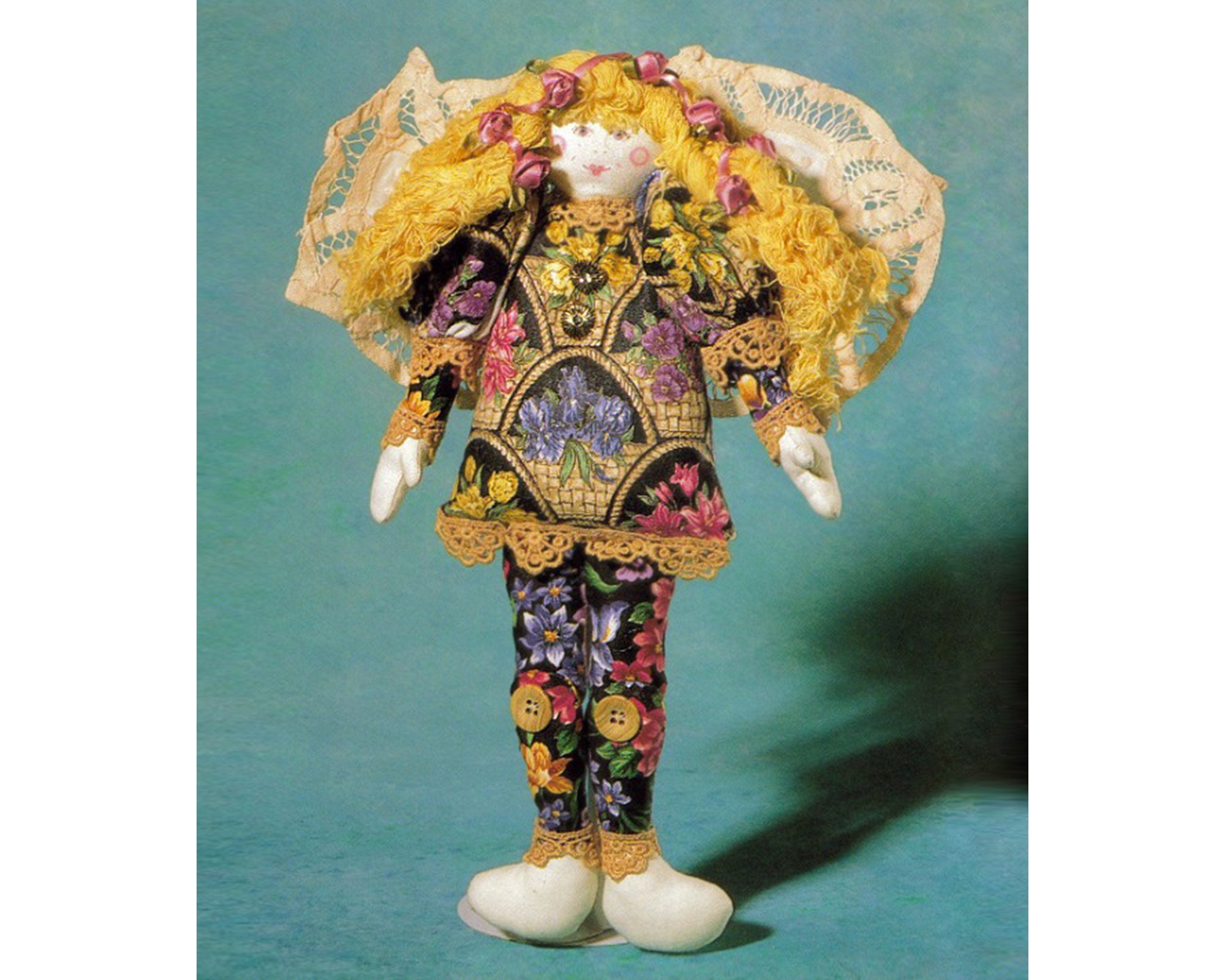 Vintage Valentine Rag Doll Pattern Valentine Angel Doll Sewing Pattern ...