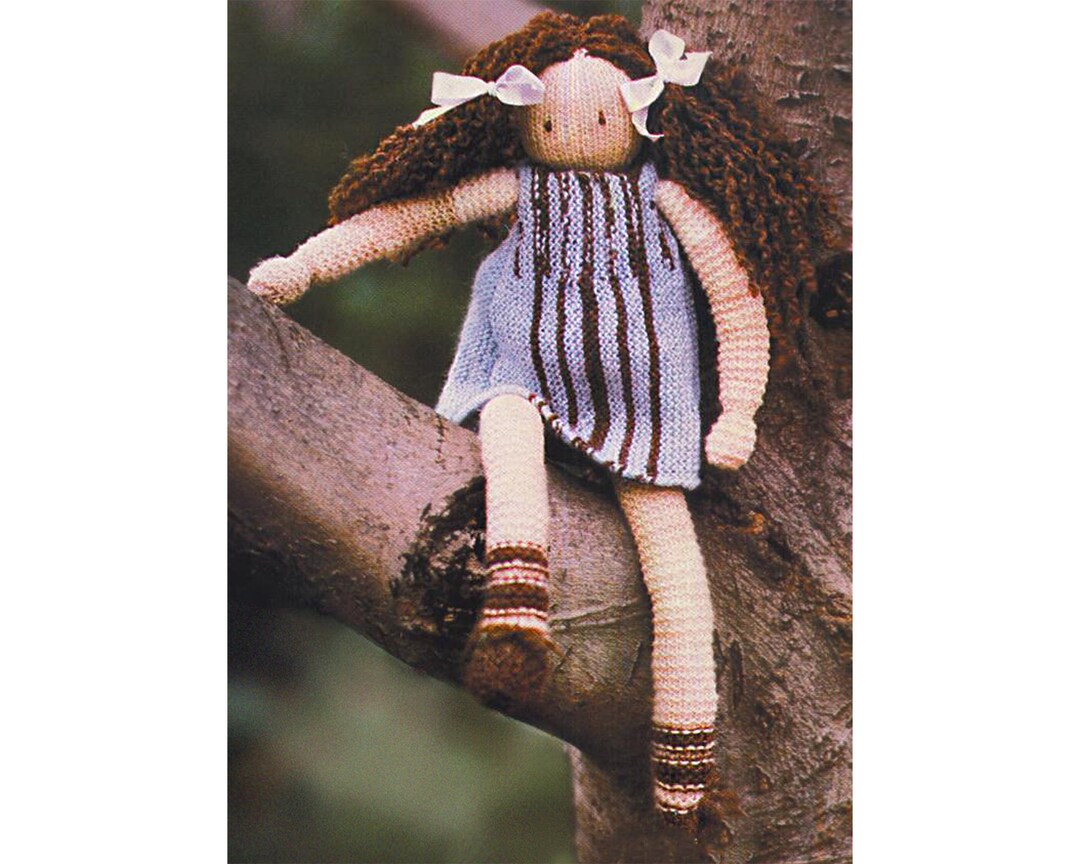 1970s Vintage Doll Knitting Pattern Knitted Doll Clothes Patterns PDF ...