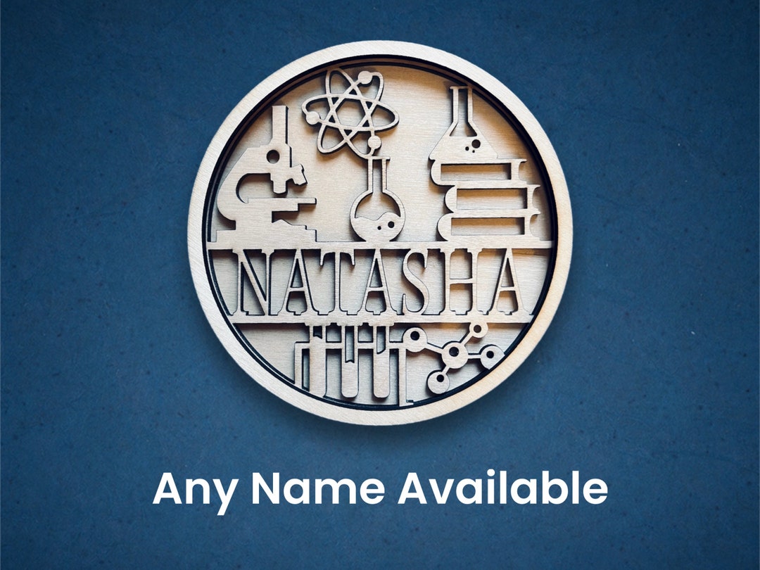 3D Customised Science Coasters/ Personalised Biology Coasters/ Wooden ...