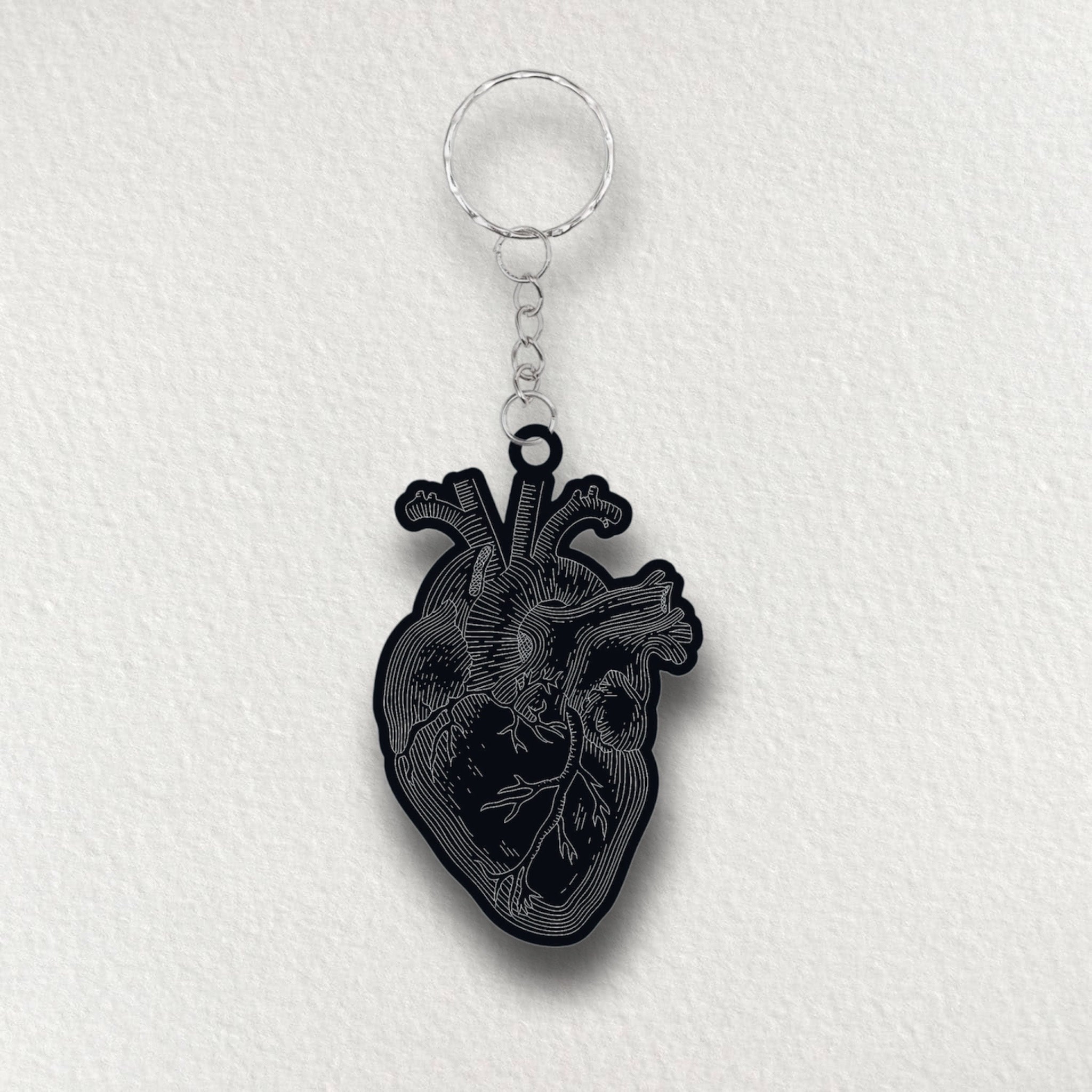Heart and Brain Keyrings/ Heart and Brain Keychains/ Anatomy Keychains ...