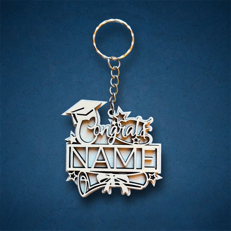 3D Layered Graduation Keyrings/ Congrats to the Graduate Keyrings ...