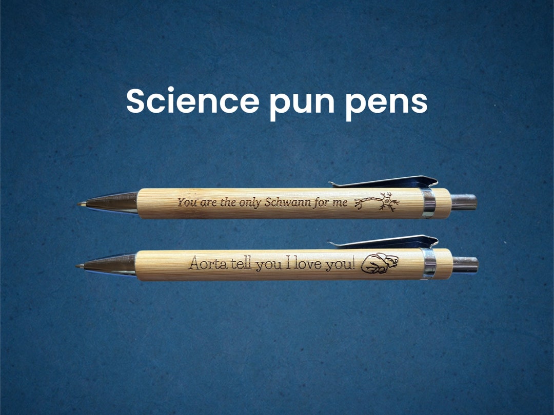 Valentine’s Day Science Pun Pens | Engraved Science Pun Pens | Gifts ...