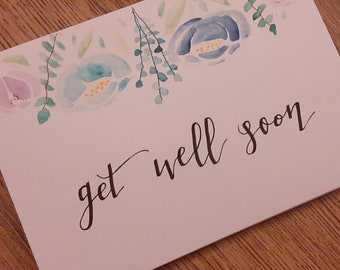 Spring Bouquet Get Well Soon Card - Etsy UK