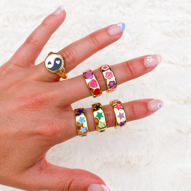 Y2k Ring Adjustable - Etsy