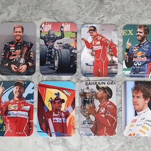 8 F1 Racing Different Drivers Cute Mini Photocards Ideal for Phone ...