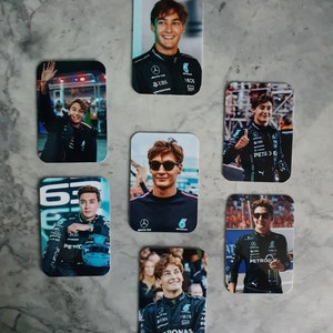 8 F1 Racing Different Drivers Cute Mini Photocards Ideal for Phone ...