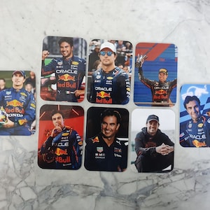8 F1 Racing Different Drivers Cute Mini Photocards Ideal for Phone ...